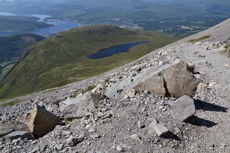 Path To the Ben Nevis Summit Stock Photo - Image of climbing, highlands ...