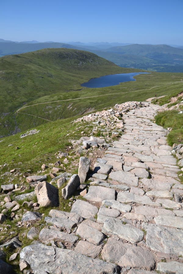 Path To the Ben Nevis Summit Stock Photo - Image of idyllic, cloud ...