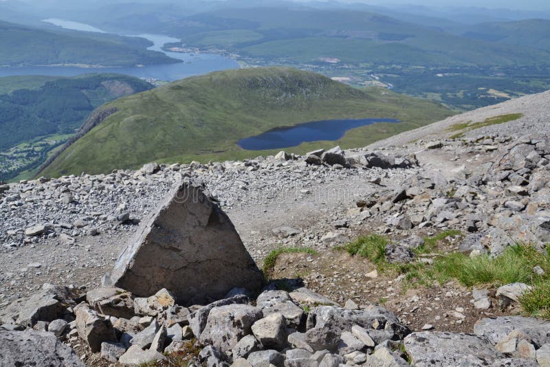 Path To the Ben Nevis Summit Stock Photo - Image of country, landscape ...