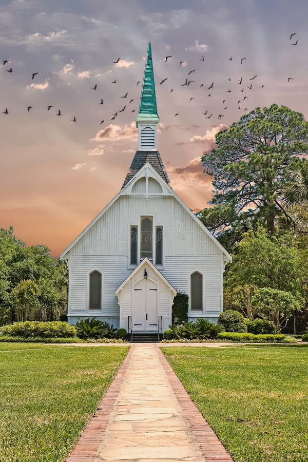 Path to Chapel stock image. Image of steeple, altar, chapel - 98668221