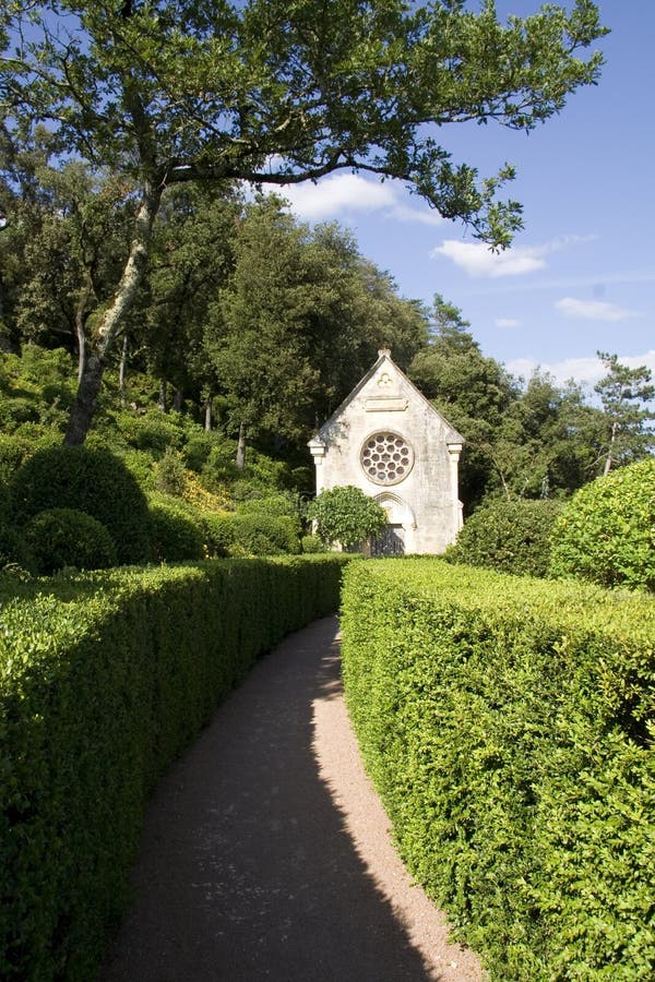 Path to the church stock image. Image of trees, small - 5817045