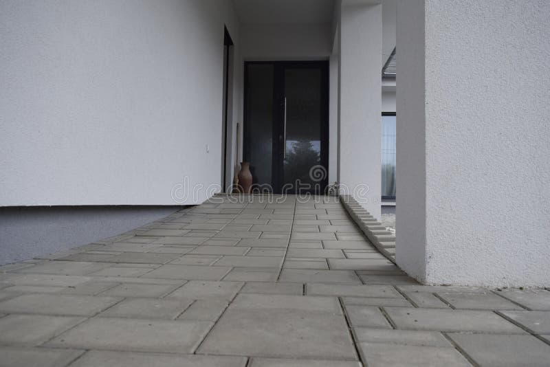 Path to the door stock photo. Image of living, house - 201891802