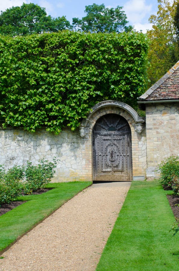 Path To Gate in Traditional English Garden Stock Photo - Image of ...
