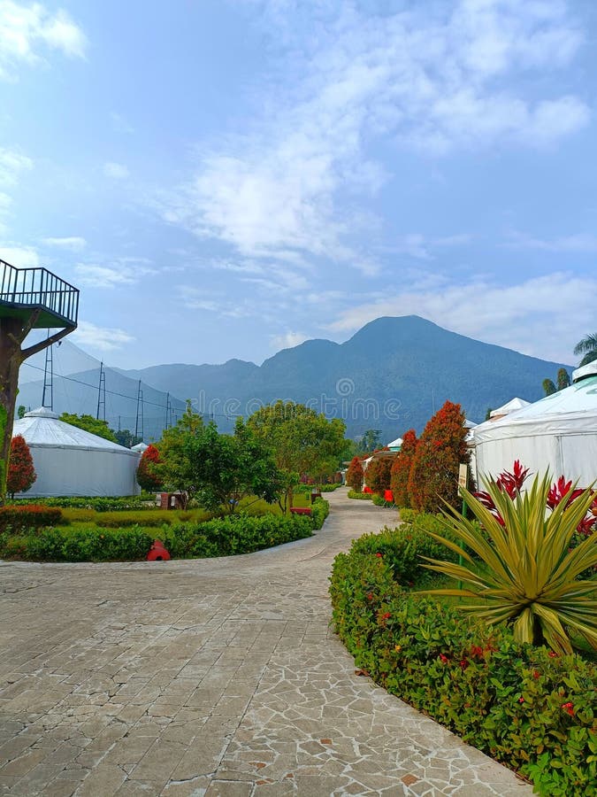 The Path To Go To the Mountain Stock Image - Image of vacation ...