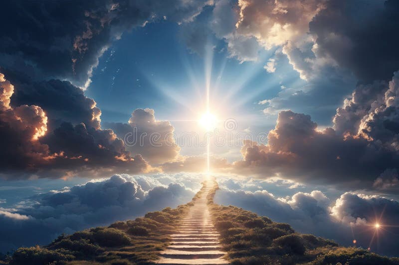 Path To Heaven the Concept of Enlightenment. Ai Generative Stock ...