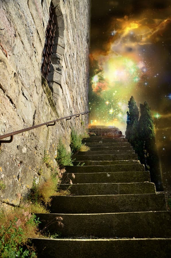 Path to Heaven stock illustration. Illustration of angelic - 74446711