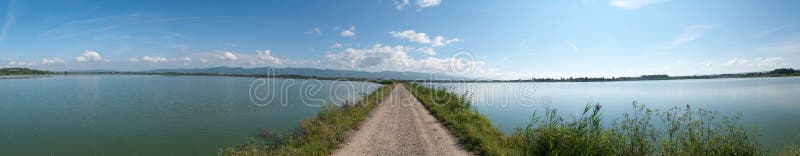 The Path To Infinity through the Lake Stock Photo - Image of nature ...