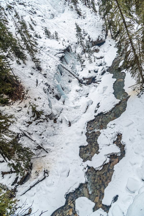Path to Johnston Waterfall stock image. Image of blue - 259798203