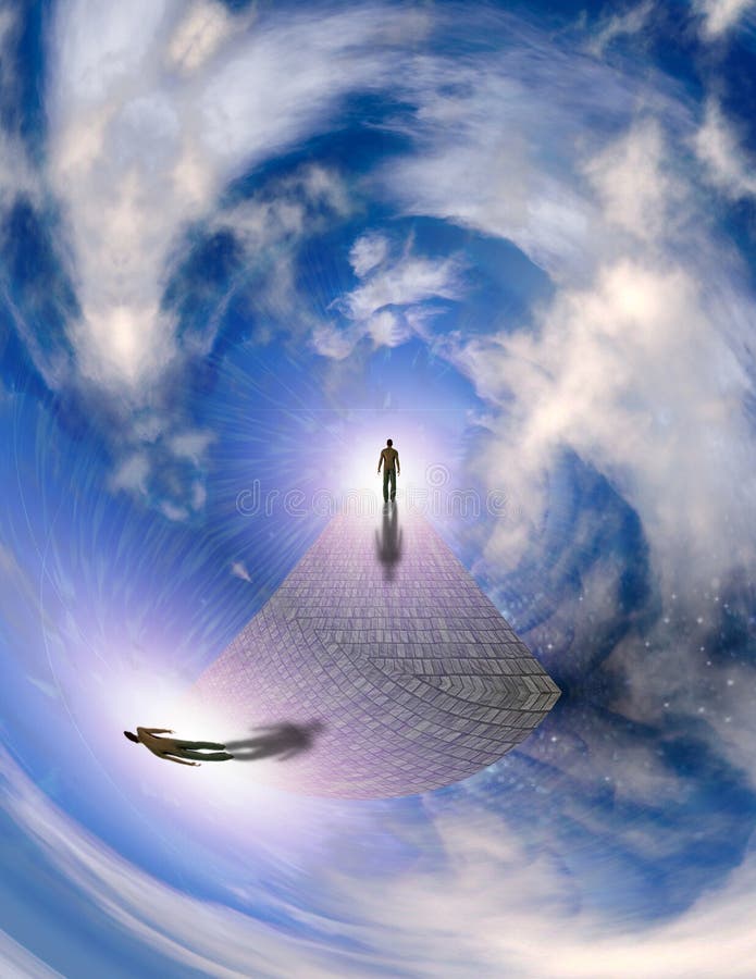 Path to light stock illustration. Illustration of back - 19436112