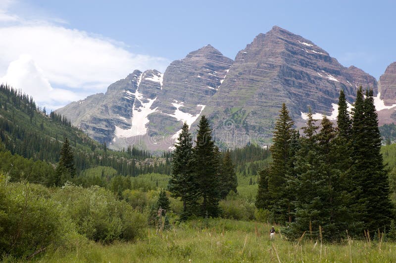 Maroon Bells Aspen Colorado Stock Photo - Image of fish, reflection: 383696