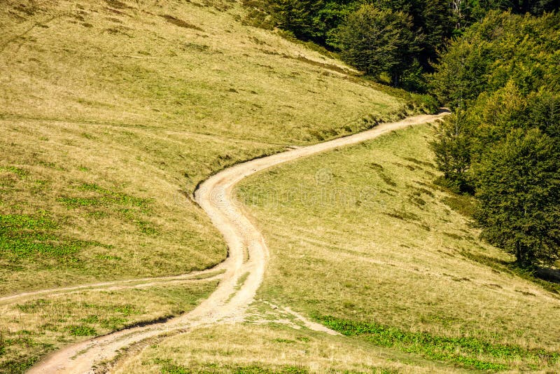 Path to the mountain top stock image. Image of summer - 79334897