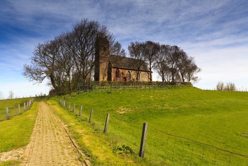 Path to an old church stock image. Image of landscape - 19181195