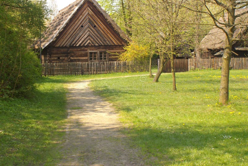 Path To The Old Fashioned House In The Village Stock Image - Image of ...