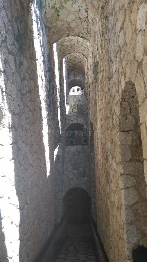 Path To Sacred Precinct with Light and Leftovers Stock Image - Image of ...