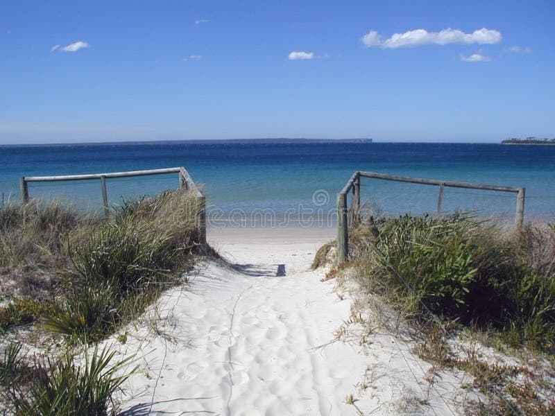 Path to the sea stock image. Image of flora, entrance - 2680499