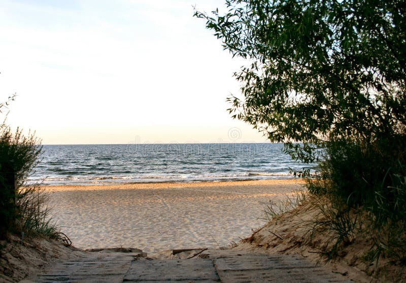 Path to the sea stock photo. Image of holiday, seaside - 274484
