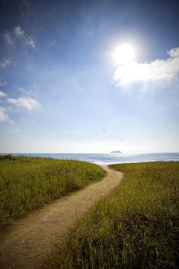 Path to the sea stock photo. Image of ocean, walk, landscape - 28769328