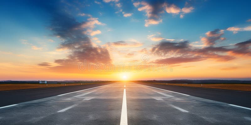Path To Serenity, Wide Angle Shot of an Empty Road, Great for PPTs ...