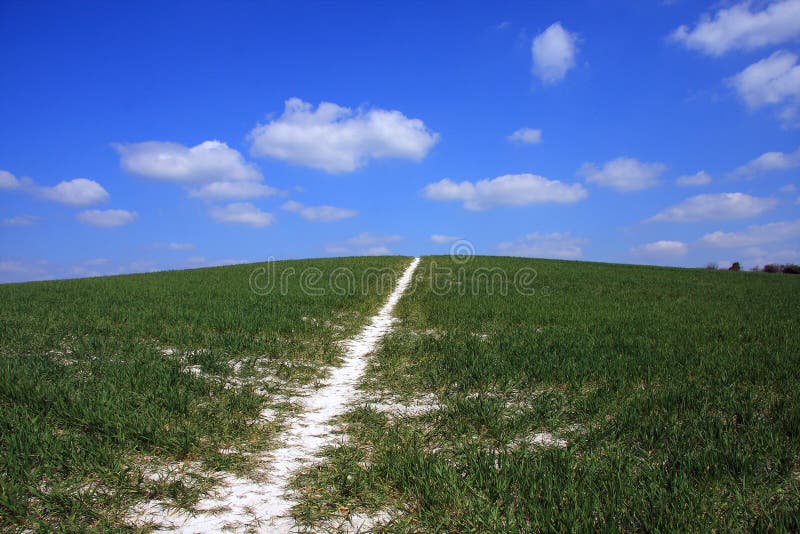 Path to the sky stock image. Image of footpath, background - 14035711