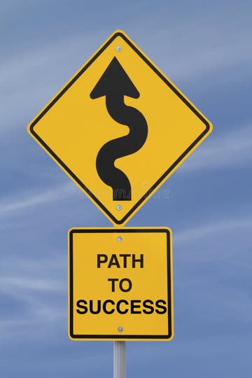 Path to Success Road Sign stock photo. Image of success - 24307430
