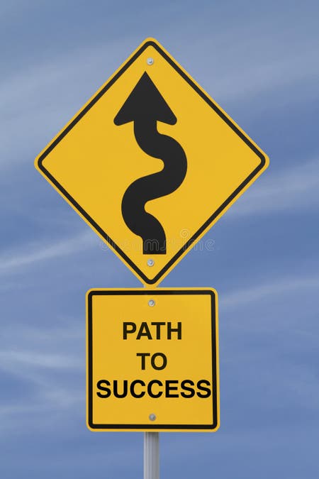 Path to Success Road Sign stock photo. Image of success - 24307430