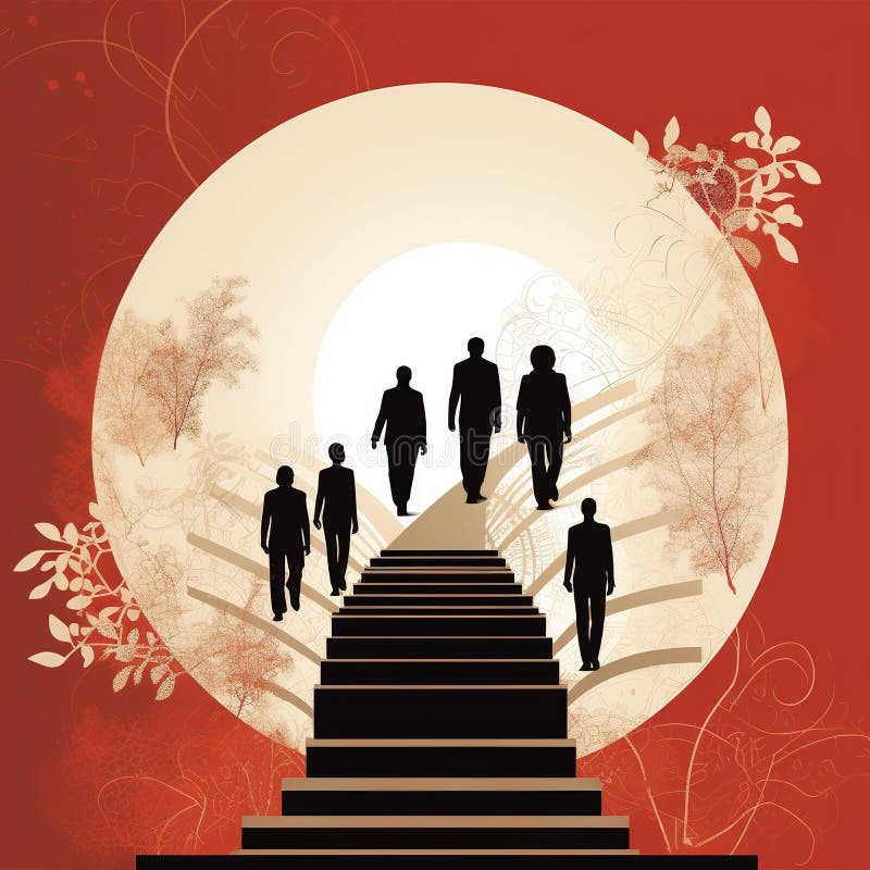 Path To Success Vector Illustration Generated by AI Stock Illustration ...