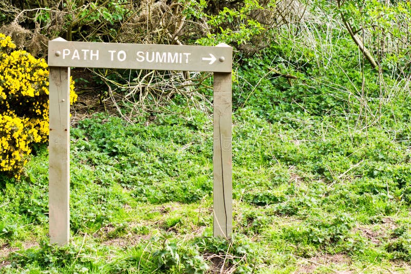 Path to summit stock image. Image of adventure, rural - 45392687