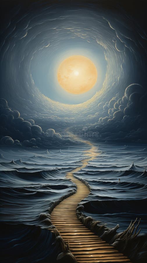 A Path to the Sun stock photo. Image of radiant, artwork - 315311910