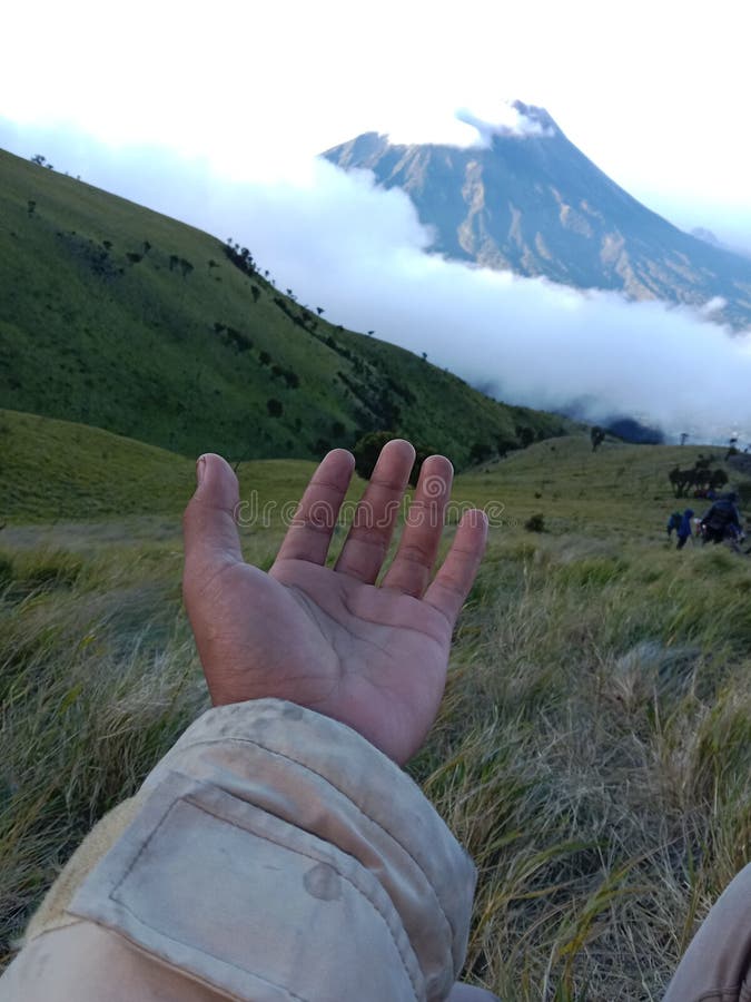 Path To the Top of the Mountain Stock Image - Image of grass, mount ...