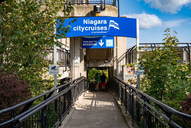 The Path To the Tourist Boat in Niagara Falls. Editorial Image - Image ...