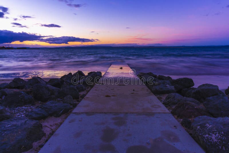 Path To the Water at Sunset Stock Image - Image of path, melbourne ...