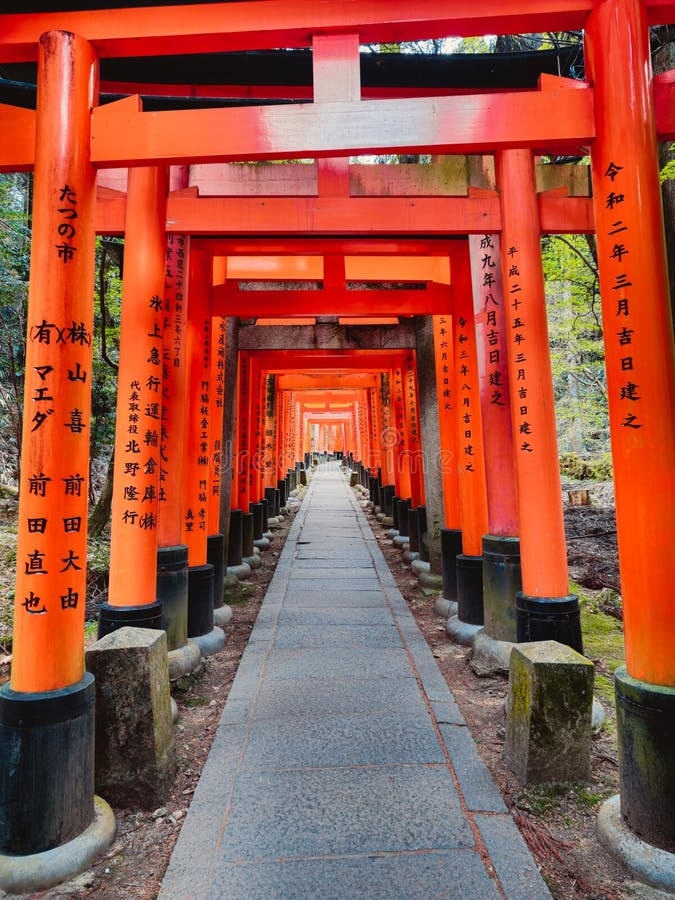 Path for Torii Gates in Japan Stock Image - Image of architecture ...
