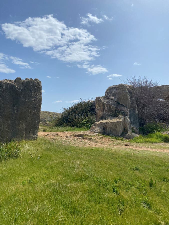 Path Two Small Rocks Green Spring Grass Stock Photos - Free & Royalty ...