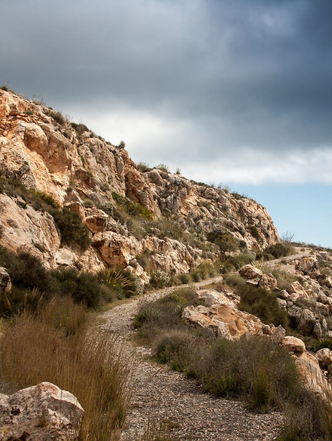 Path up a mountain stock photo. Image of rocky, track - 40328190