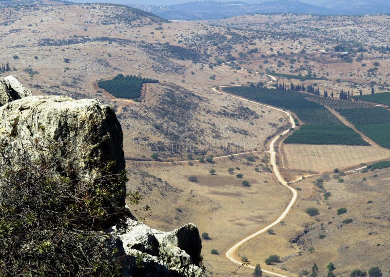 Valley View -Sorek Valley in Israel Stock Photo - Image of valley, wadi ...