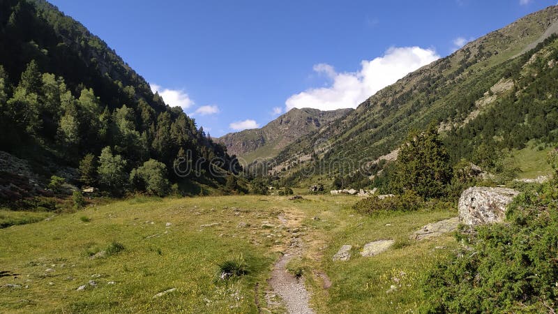 The path in the valley stock photo. Image of outdoors - 152847398