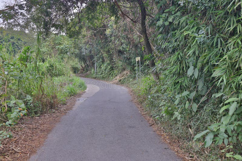 Path in Village of Countryside, Hong Kong 17 Dec 2021 Stock Image ...
