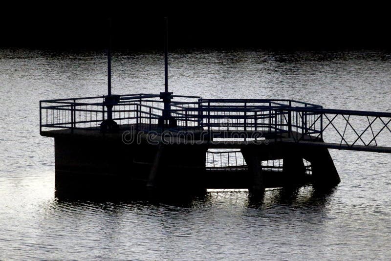 The Path Water Gate at Reservoir. Lithuania Stock Image - Image of ...
