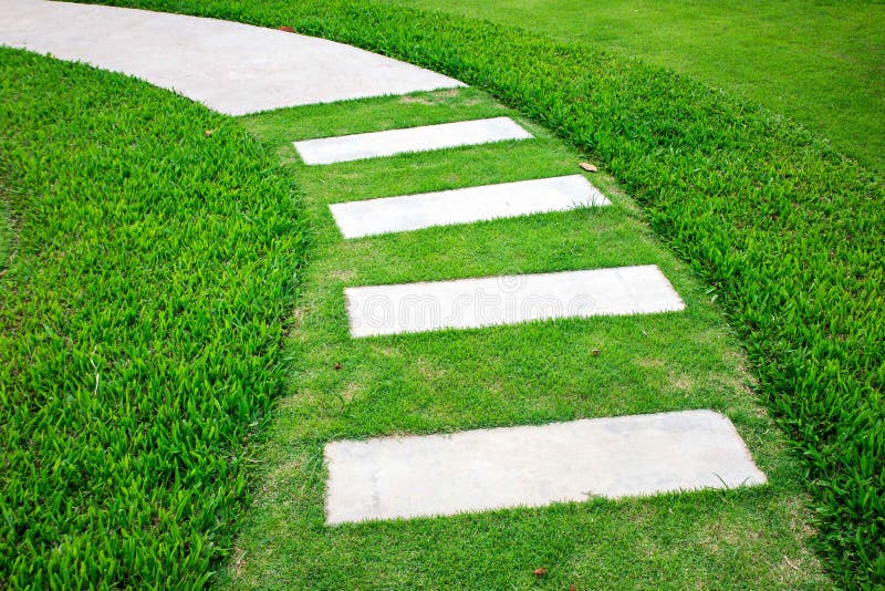 Path Way Decorative in Garden Stock Photo - Image of fresh, garden ...