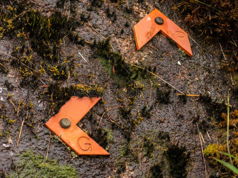 Path way marks stock photo. Image of trail, climbing - 77615944