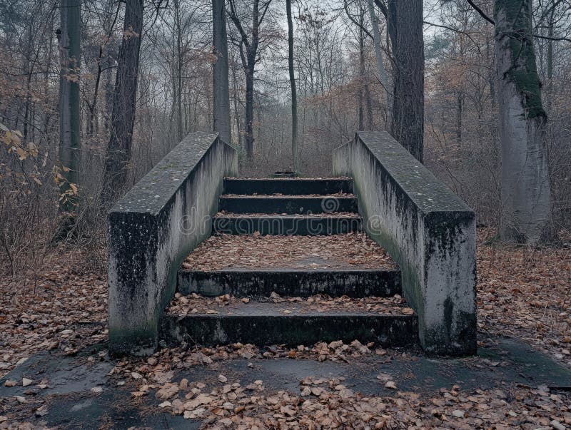 Steps Leading into Wooded Area Stock Photo - Image of reserve, trees ...