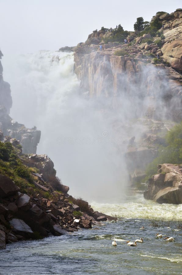 Pathfinder Reservoir Overflow Stock Image - Image of platte, water ...