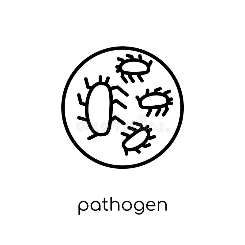 Pathogen Icon Outline Vector. Bacteria Petri Stock Vector ...
