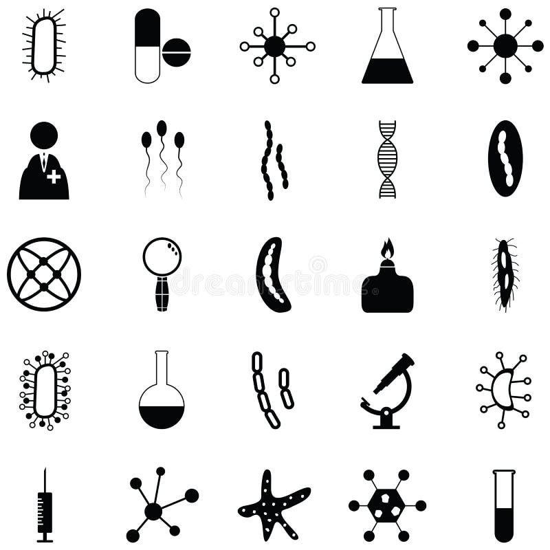 Pathogen icon set stock vector. Illustration of virus - 120569796