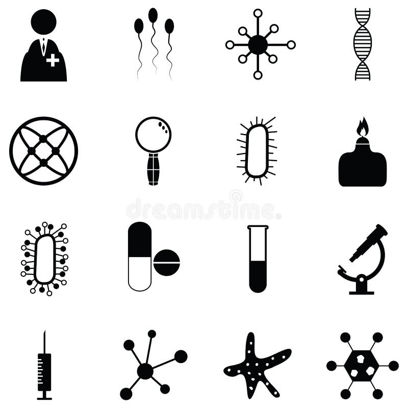 Pathogen icon set stock vector. Illustration of virus - 120569821