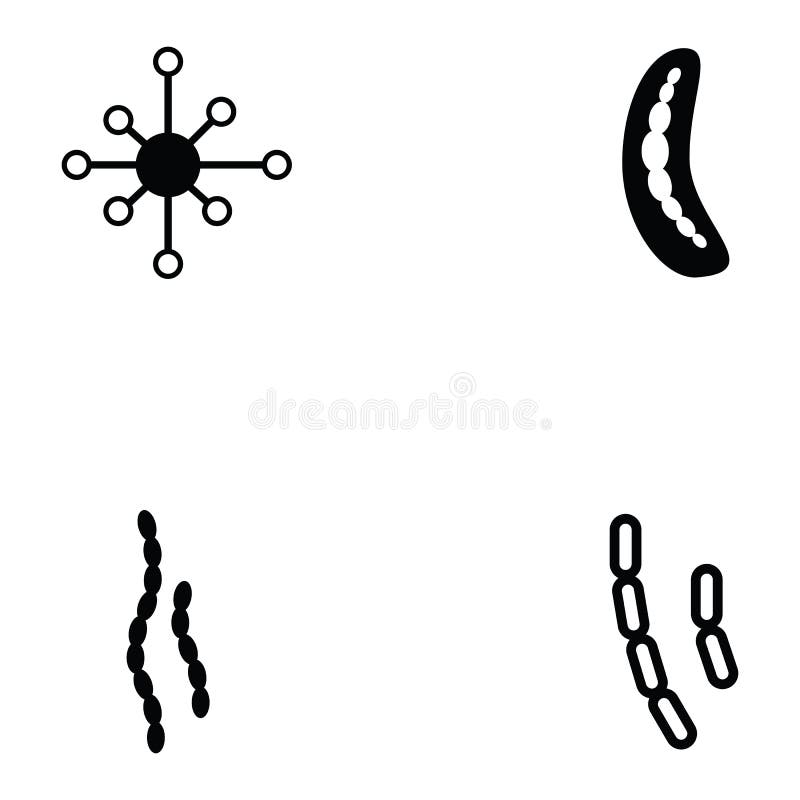 Pathogen icon set stock vector. Illustration of virus - 120569821