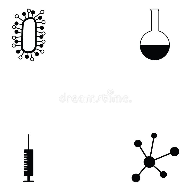Pathogen icon set stock vector. Illustration of human - 120569824