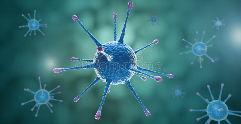 Pathogen Micro Organisms Magnification Stock Illustration ...