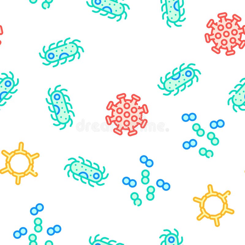 Pathogen Virus Disease Collection Icons Set Vector Stock Vector ...