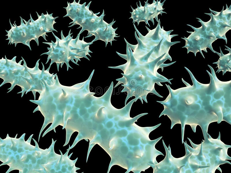 Pathogen viruses stock illustration. Illustration of colony - 124155986